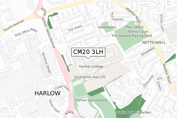 CM20 3LH maps, stats, and open data
