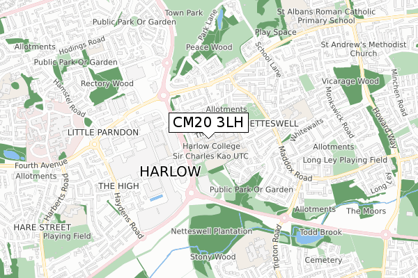 CM20 3LH maps, stats, and open data