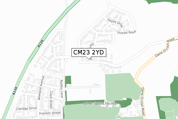 CM23 2YD maps, stats, and open data