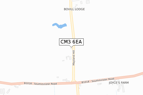 CM3 6EA maps, stats, and open data