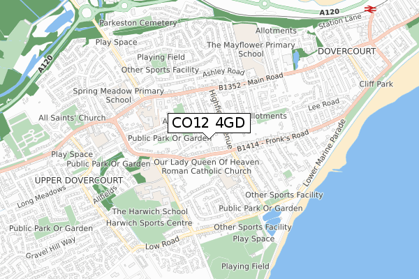 CO12 4GD maps, stats, and open data