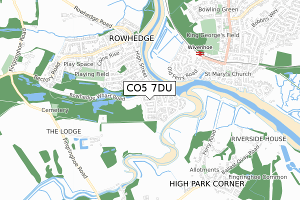 CO5 7DU maps, stats, and open data