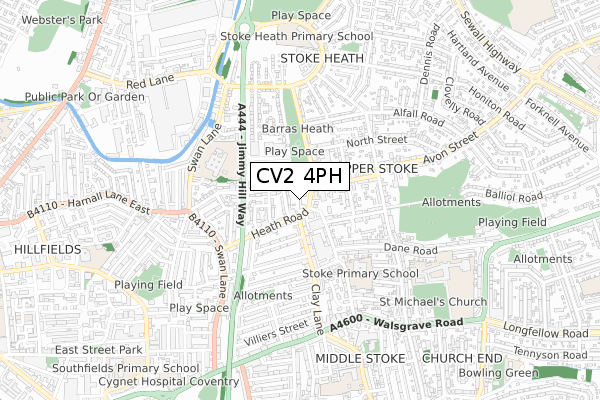 CV2 4PH maps, stats, and open data
