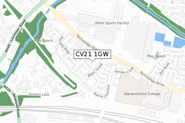 CV21 1GW maps, stats, and open data