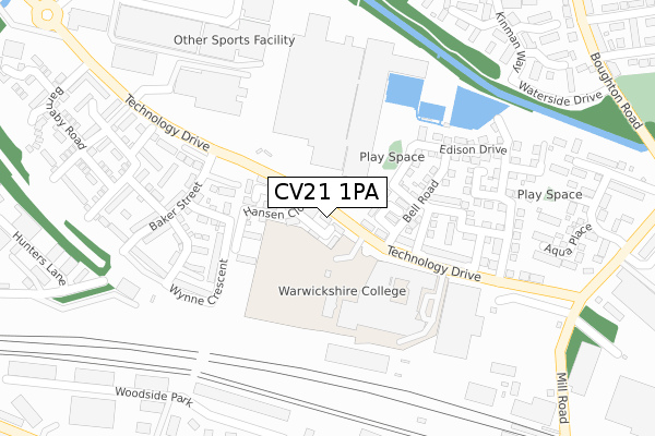 CV21 1PA maps, stats, and open data