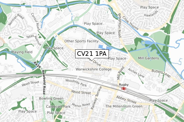 CV21 1PA maps, stats, and open data