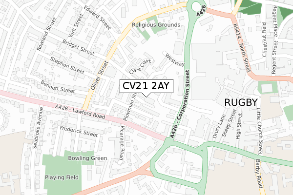 CV21 2AY maps, stats, and open data
