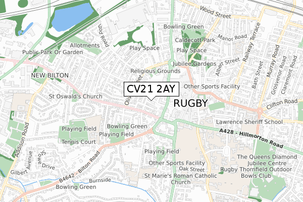 CV21 2AY maps, stats, and open data