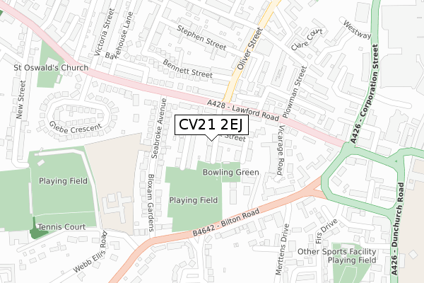 CV21 2EJ maps, stats, and open data