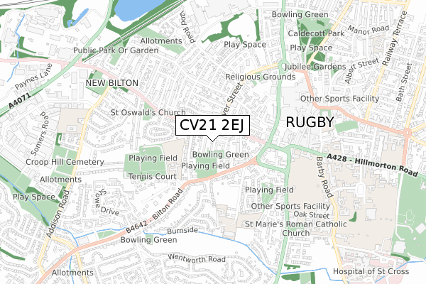 CV21 2EJ maps, stats, and open data