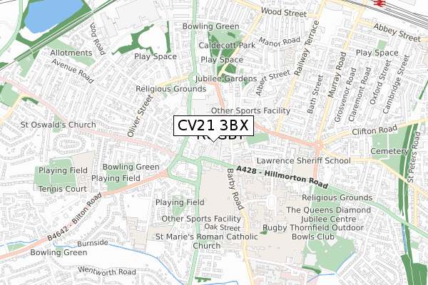 CV21 3BX maps, stats, and open data