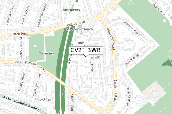 CV21 3WB maps, stats, and open data