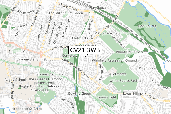 CV21 3WB maps, stats, and open data