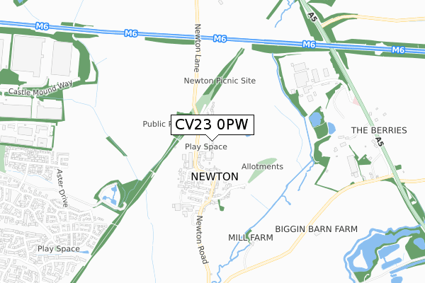 CV23 0PW maps, stats, and open data