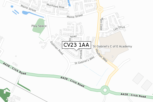 CV23 1AA maps, stats, and open data