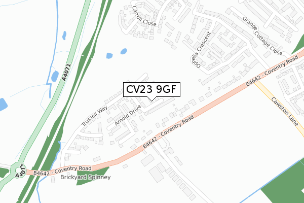 CV23 9GF maps, stats, and open data