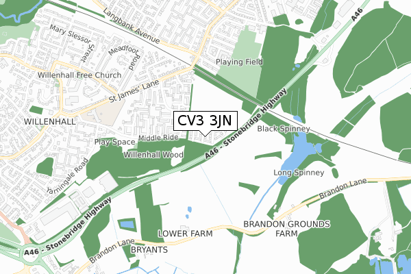 CV3 3JN maps, stats, and open data