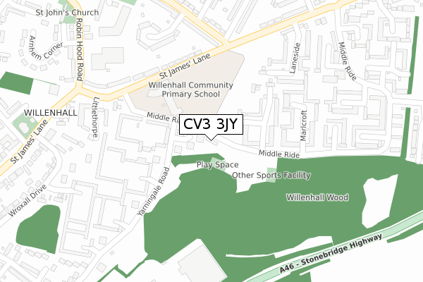 CV3 3JY maps, stats, and open data