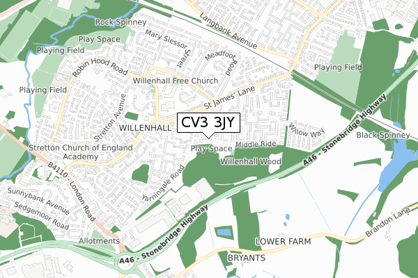 CV3 3JY maps, stats, and open data
