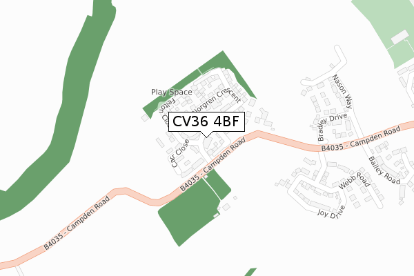 CV36 4BF maps, stats, and open data