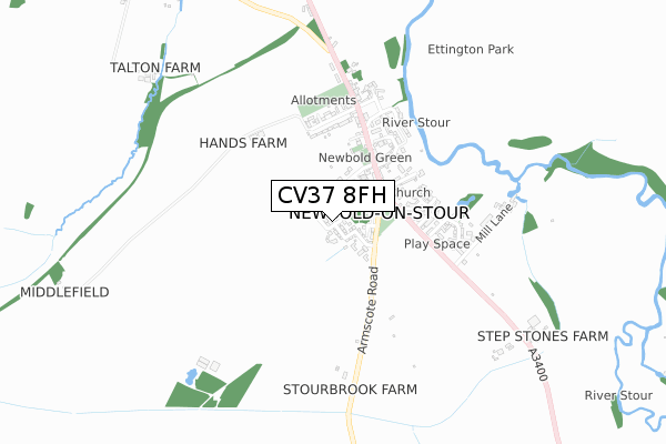 CV37 8FH maps, stats, and open data