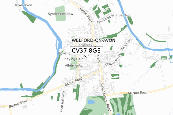 CV37 8GE maps, stats, and open data