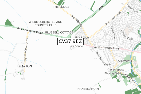 CV37 9EZ maps, stats, and open data