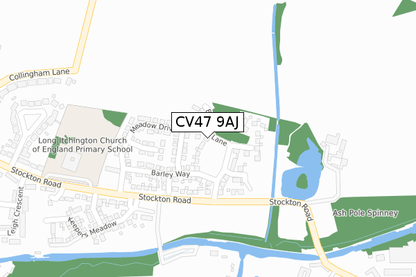 CV47 9AJ maps, stats, and open data