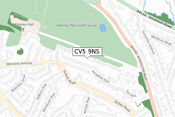 CV5 9NS maps, stats, and open data