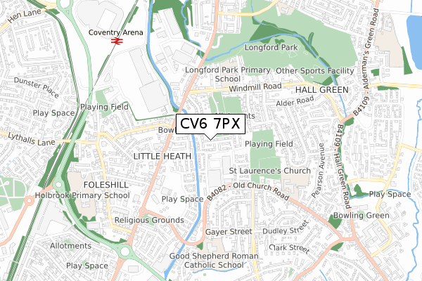 CV6 7PX maps, stats, and open data