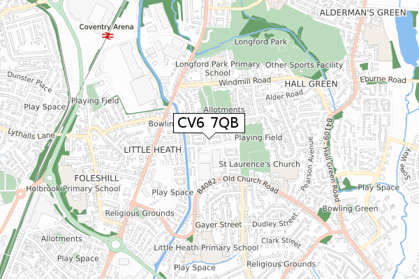 CV6 7QB maps, stats, and open data