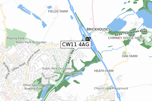 CW11 4AG maps, stats, and open data