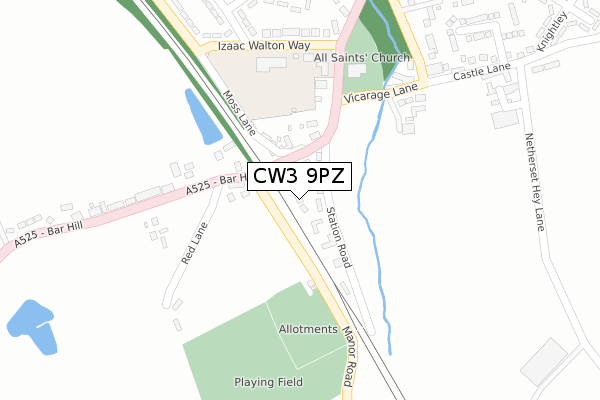 CW3 9PZ maps, stats, and open data