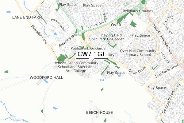 CW7 1GL maps, stats, and open data