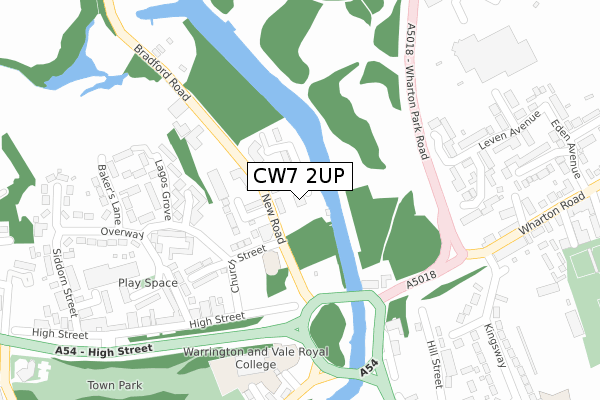 CW7 2UP maps, stats, and open data