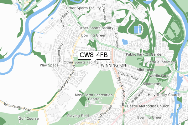 CW8 4FB maps, stats, and open data