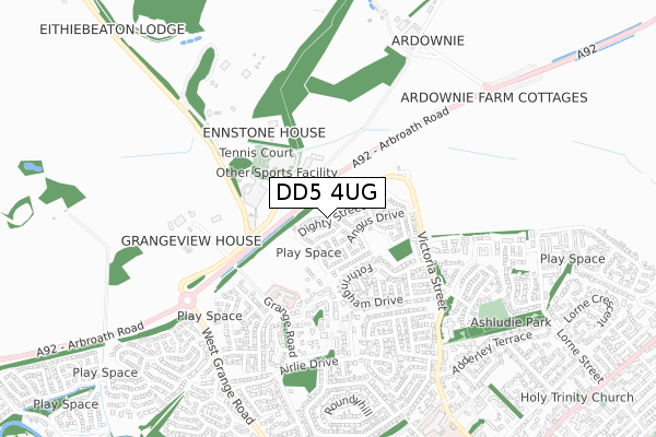 DD5 4UG maps, stats, and open data