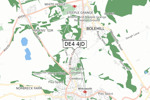 DE4 4JD maps, stats, and open data