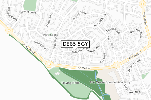 DE65 5GY maps, stats, and open data