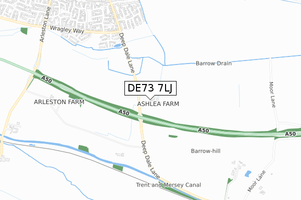 DE73 7LJ maps, stats, and open data