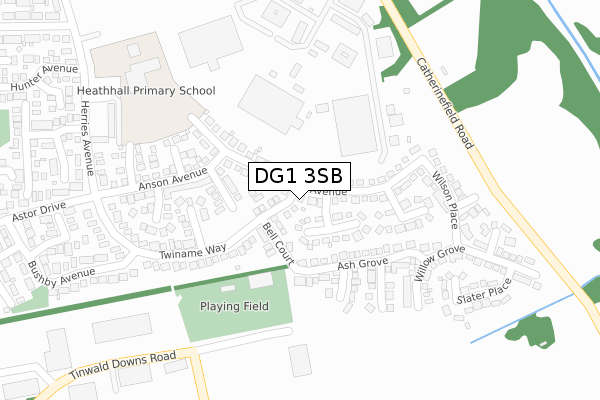 DG1 3SB maps, stats, and open data