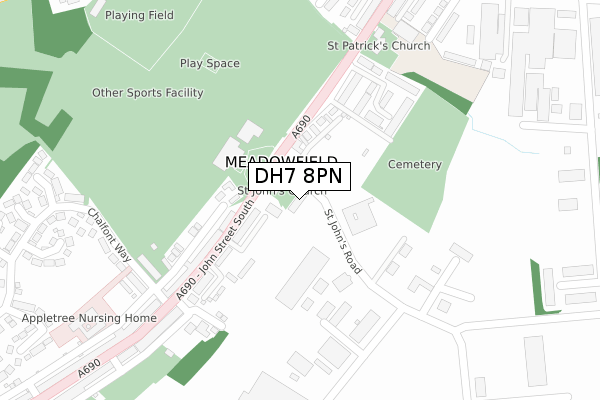 DH7 8PN maps, stats, and open data