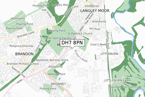 DH7 8PN maps, stats, and open data