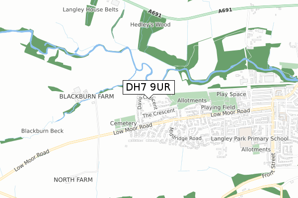 DH7 9UR maps, stats, and open data