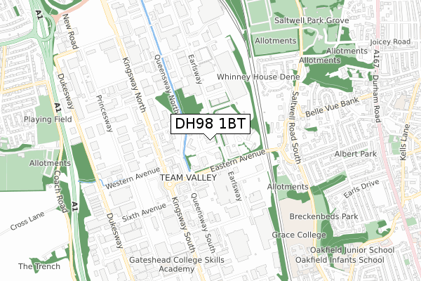 DH98 1BT maps, stats, and open data