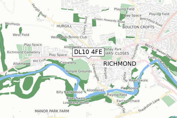 DL10 4FE maps, stats, and open data