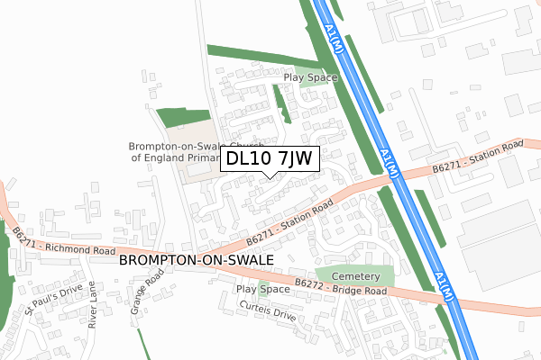 DL10 7JW maps, stats, and open data