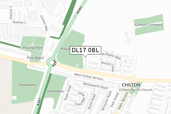 DL17 0BL maps, stats, and open data