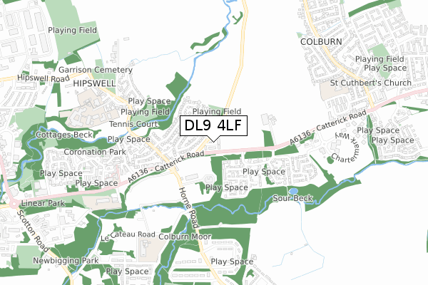 DL9 4LF maps, stats, and open data