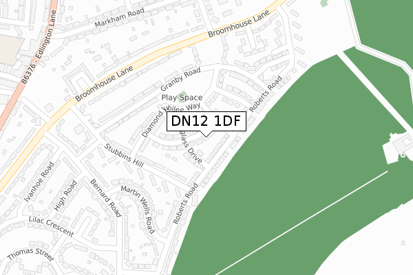DN12 1DF maps, stats, and open data